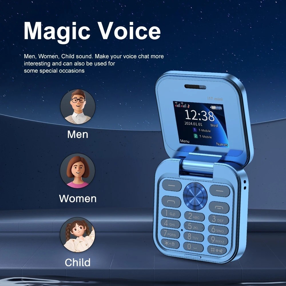 Brand New i17 mini Flip Phone Keypad Cellphone Dual SIM Keypad Phone ...