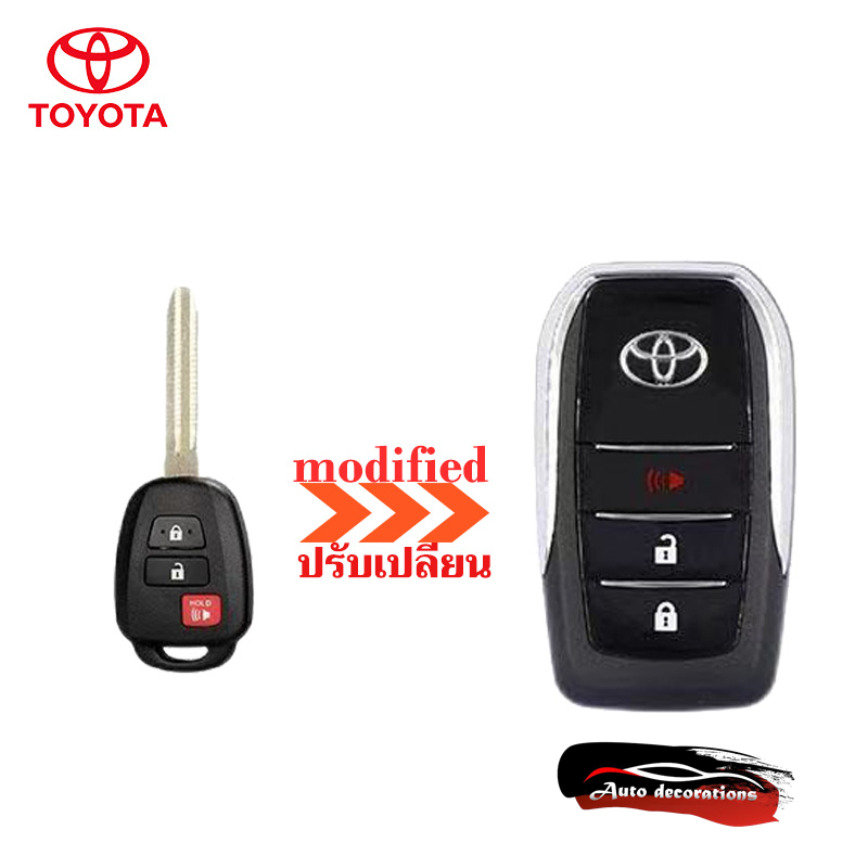Toyota modified folding key shell for Toyota yaris vios Commuter ...