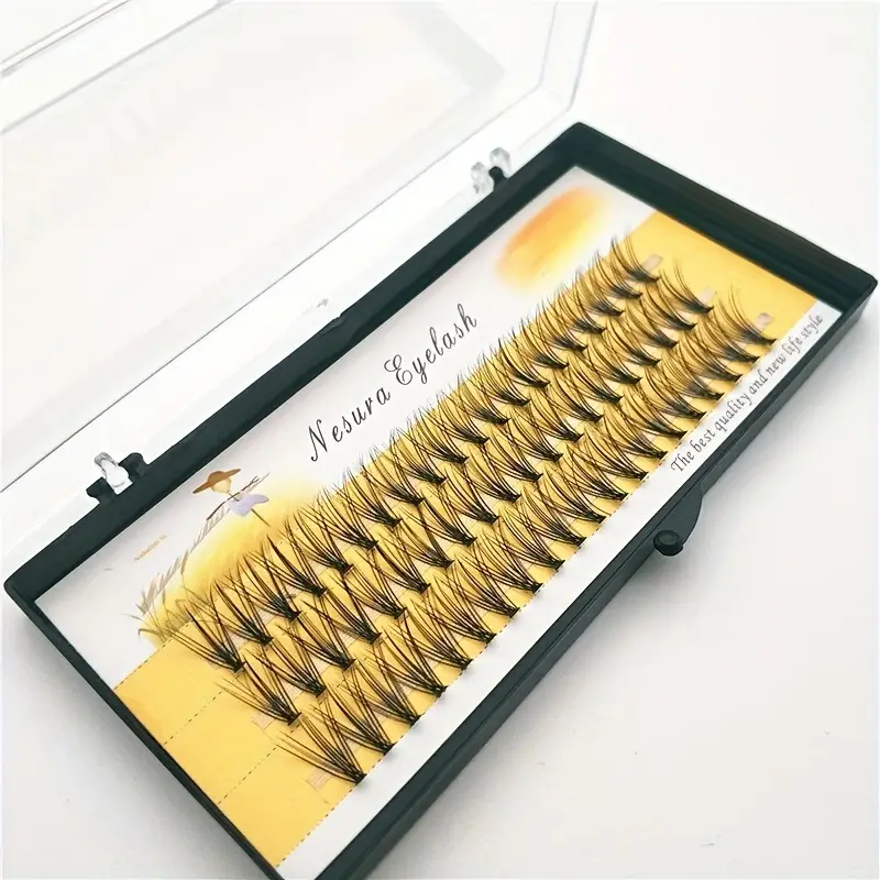 Nesura 10D Deep Black Russia Volume Grafting lashes False Eyelash ...