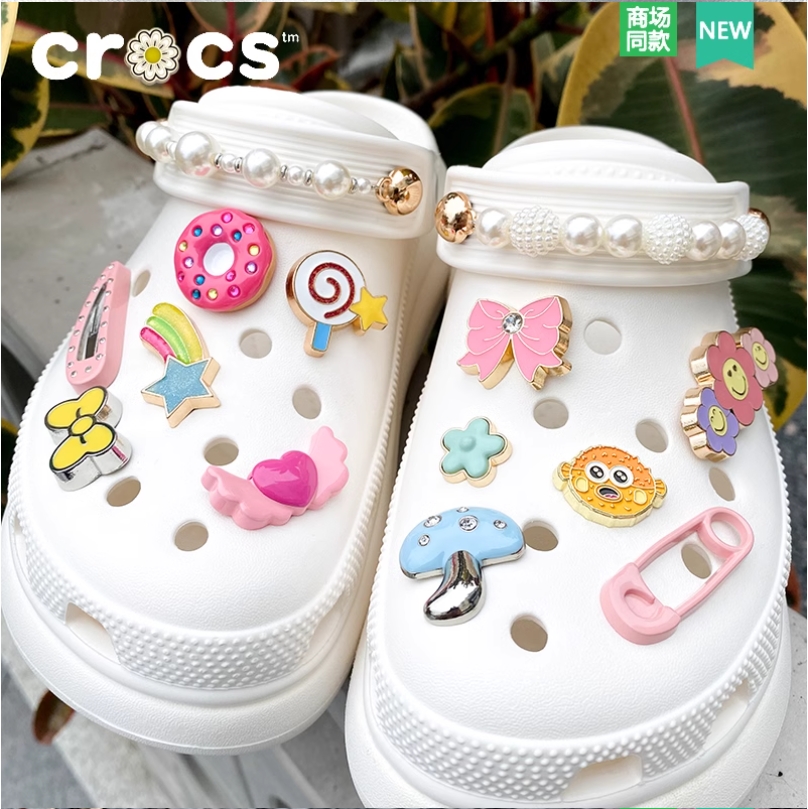Jibbitz Charm Beauty series Crocs Jibbitz set High quality metal ...