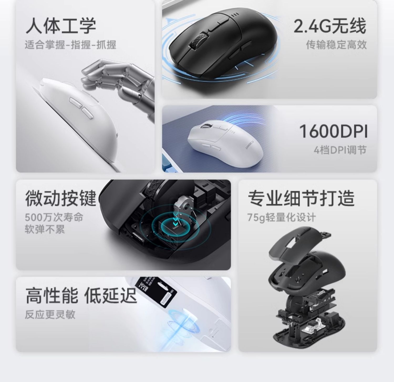 Sangee G750 Wireless 2.4G Mouse Gaming Mouse Laptop Desktop Computer ...