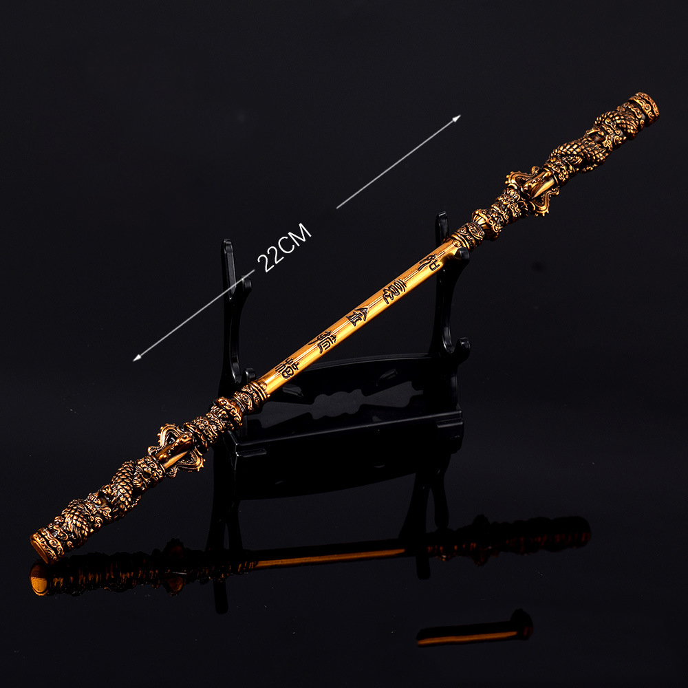 Black Myth Wukong game peripheral Qi Tian Da Sheng Ruyi gold hoop stick full metal crafts ...