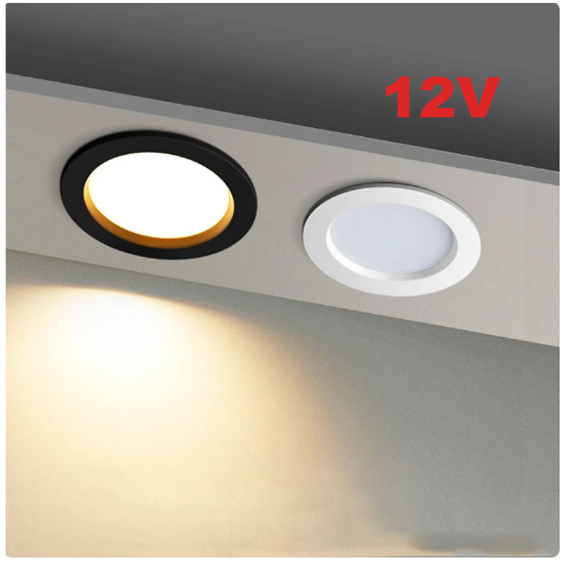 Dimmable LED 12V Downlight 3W 5W DC24V LED Ceiling Down light Recessed ...