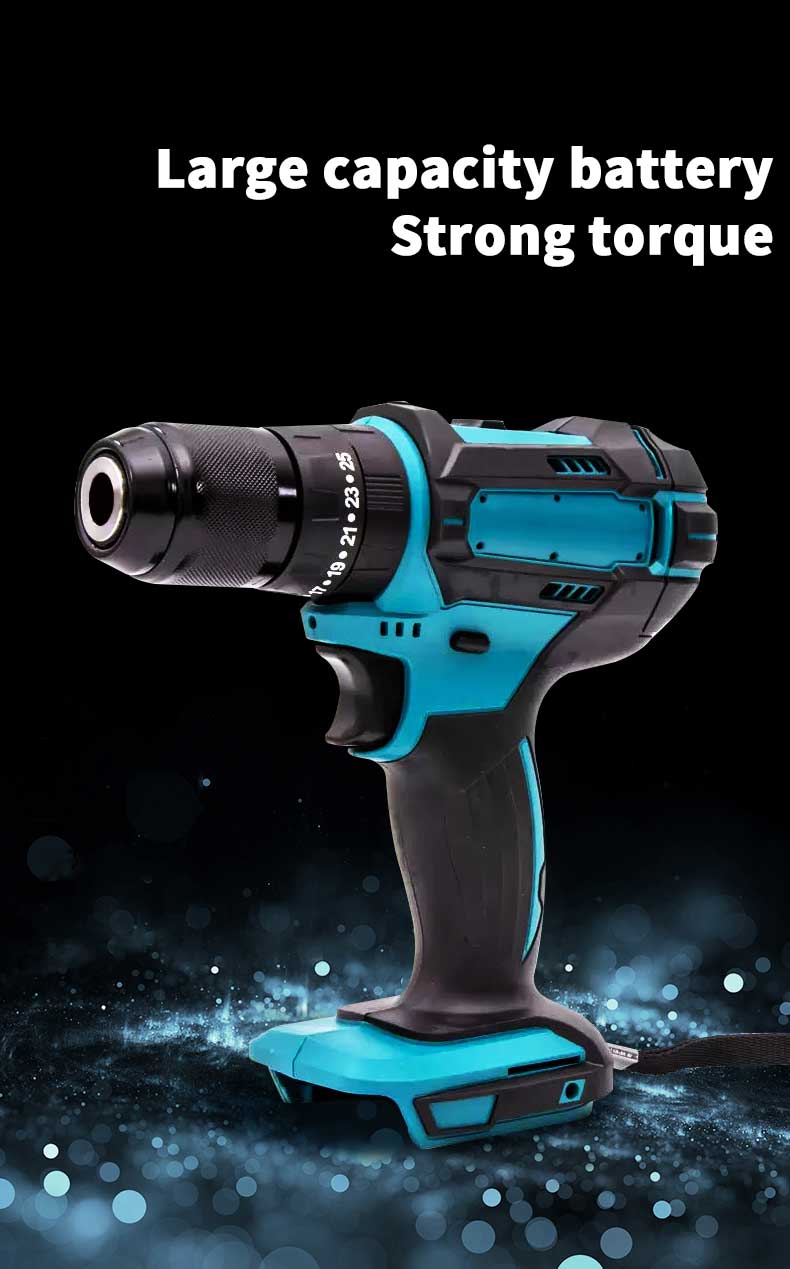 Cordless drill set heavy duty rechargeable lithium battery 68V drill ...