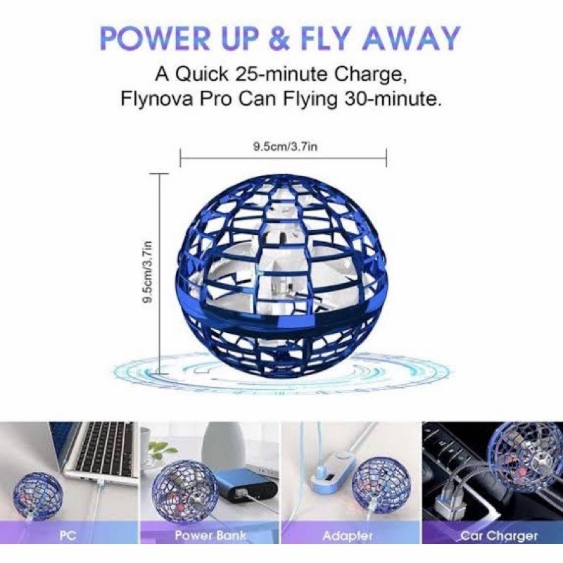 UFO Intelligent Induction Boomerang Ball Magic Flying Ball Levitation ...