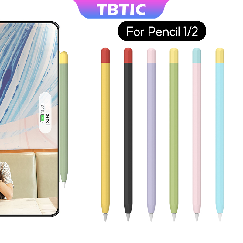 TBTIC for Apple Pencil 1 2 Case Soft Silicone Protective Cover for ...