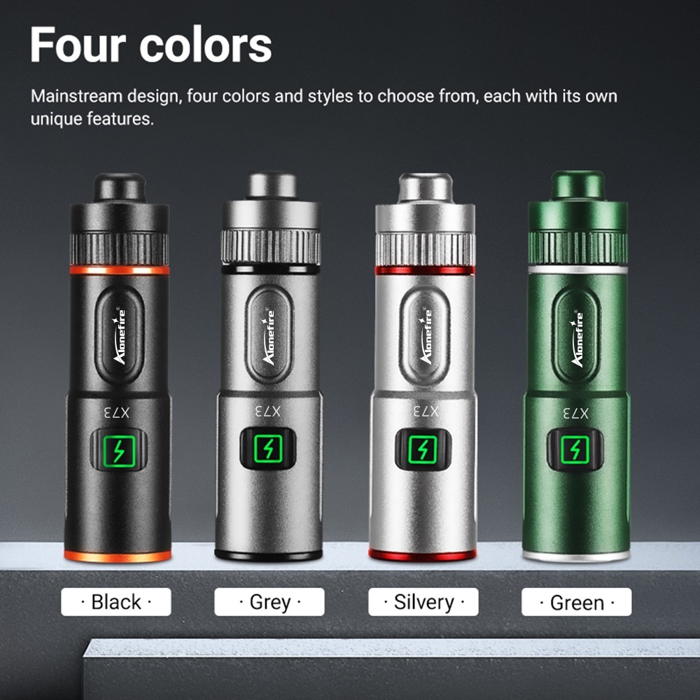 Alonefire X73 Mini EDC Cool Neck Decoration Small Flashlight Keychain ...