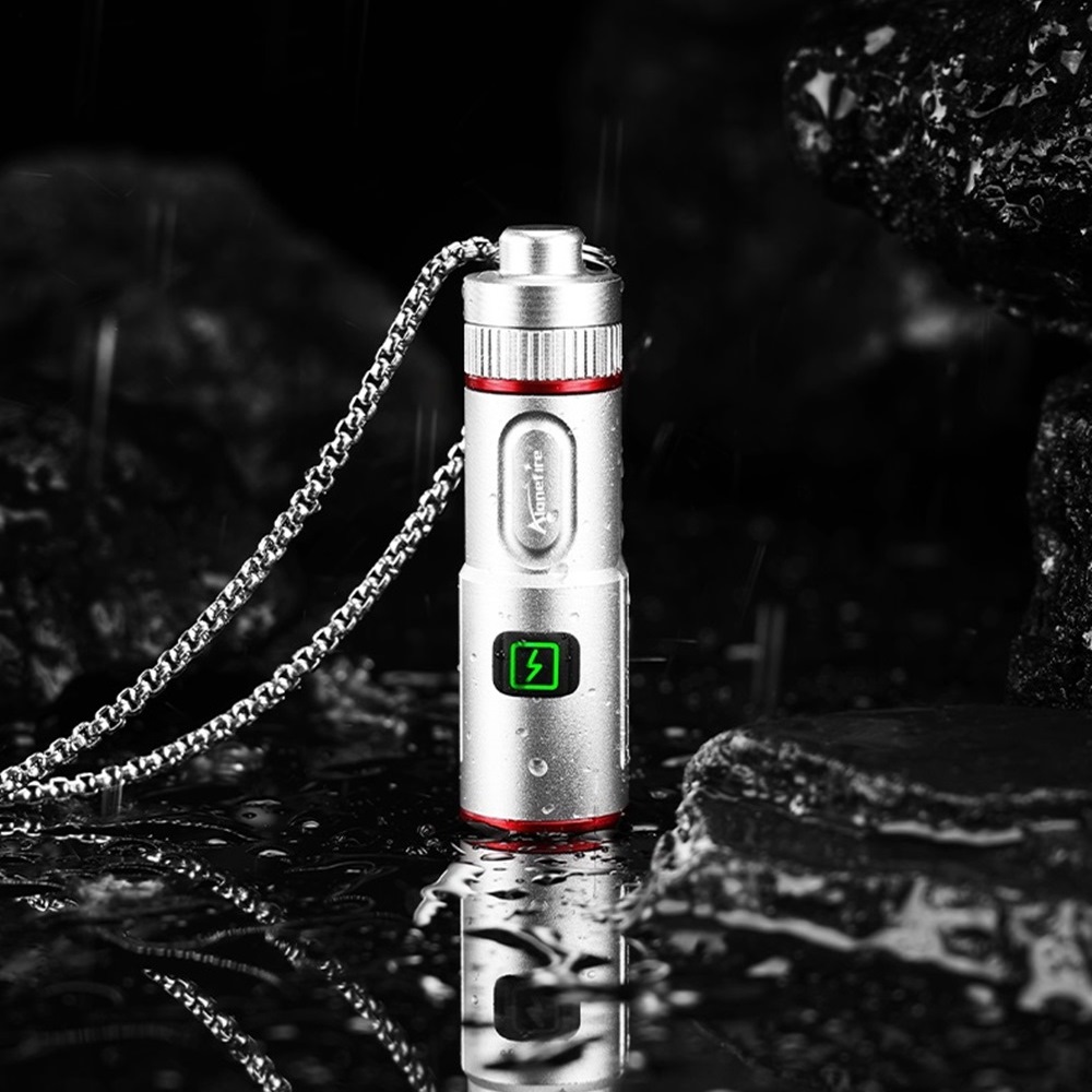 Alonefire X73 Mini EDC Cool Neck Decoration Small Flashlight Keychain ...