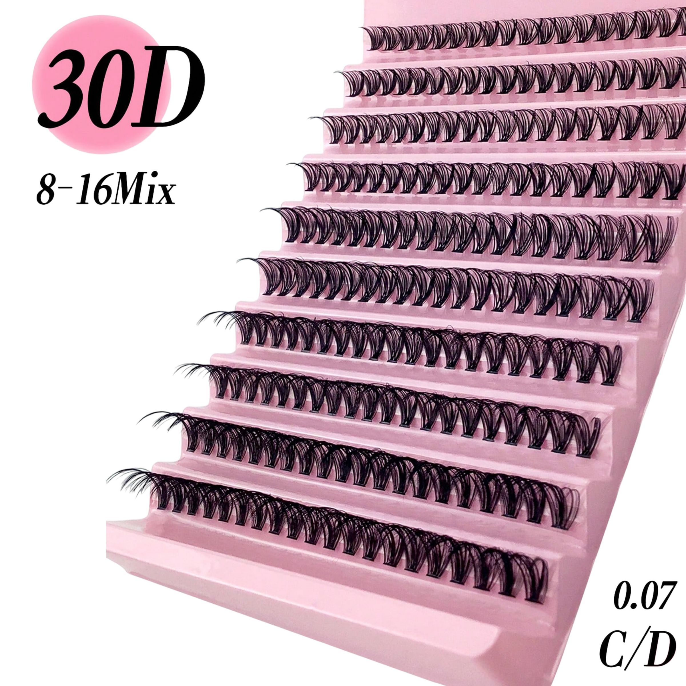 Clustered Segmented 30D Eyelashes Diy False Eyelashes, Suitable For All ...