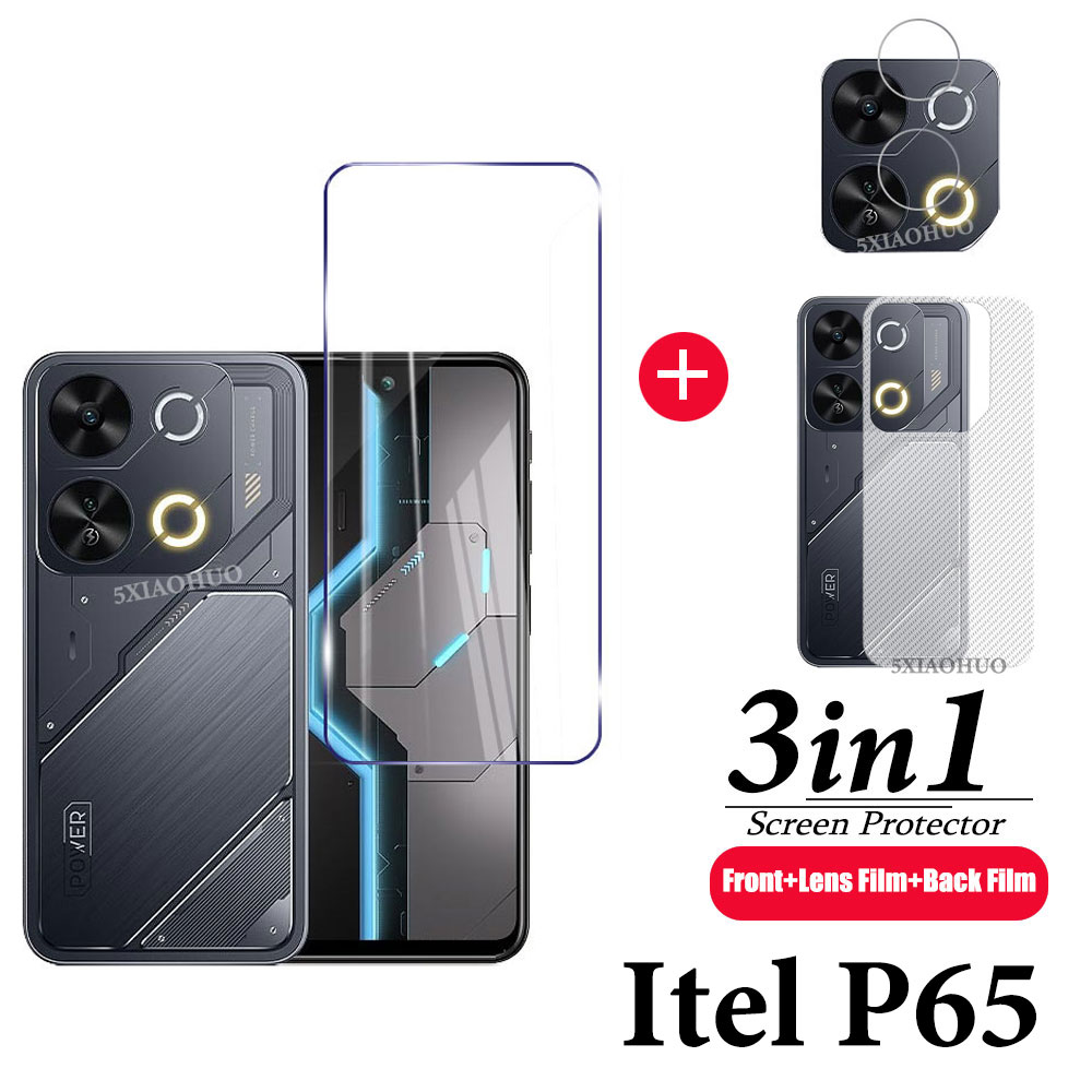 Itel P65 Tempered Glass Itel P65 Screen Protector Itel P55 Camera Lens ...