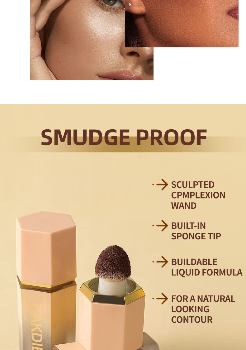 Liquid Contour, Built-In Sponge Tip Contour, Cream Contour Stick ...