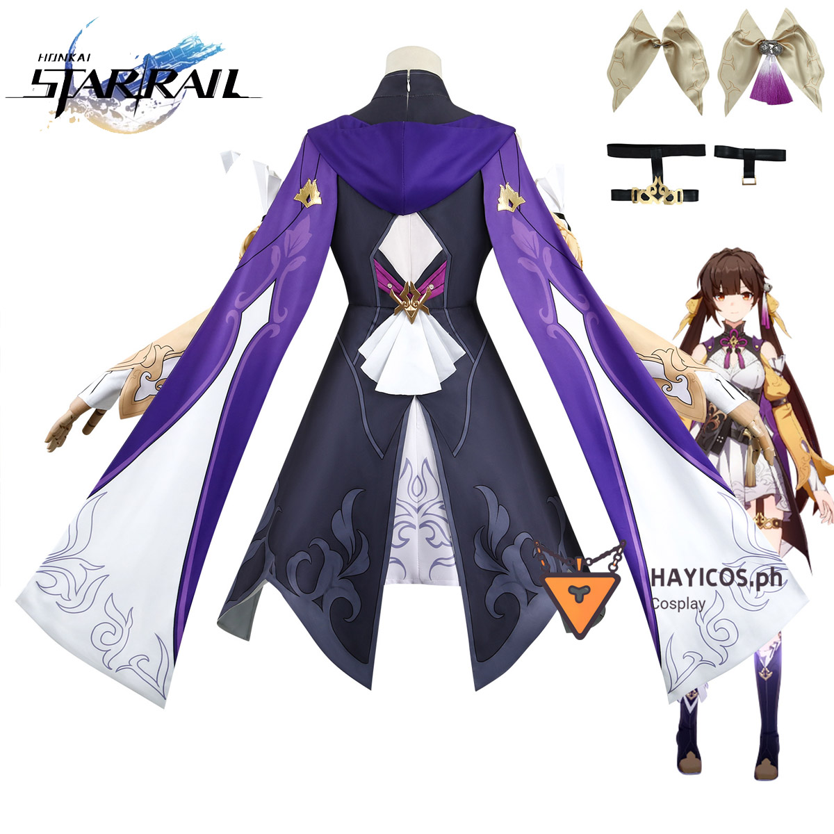 Honkai Star Rail Sushang Cosplay Costume Carnival Uniform Wig Anime ...
