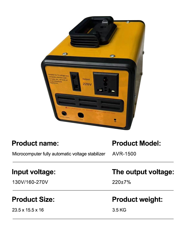 AVR Automatic Voltage Regulator 3000W/220V SVR-3000VA/2500VA/2000VA/1500VA Servo Type AVR Time ...