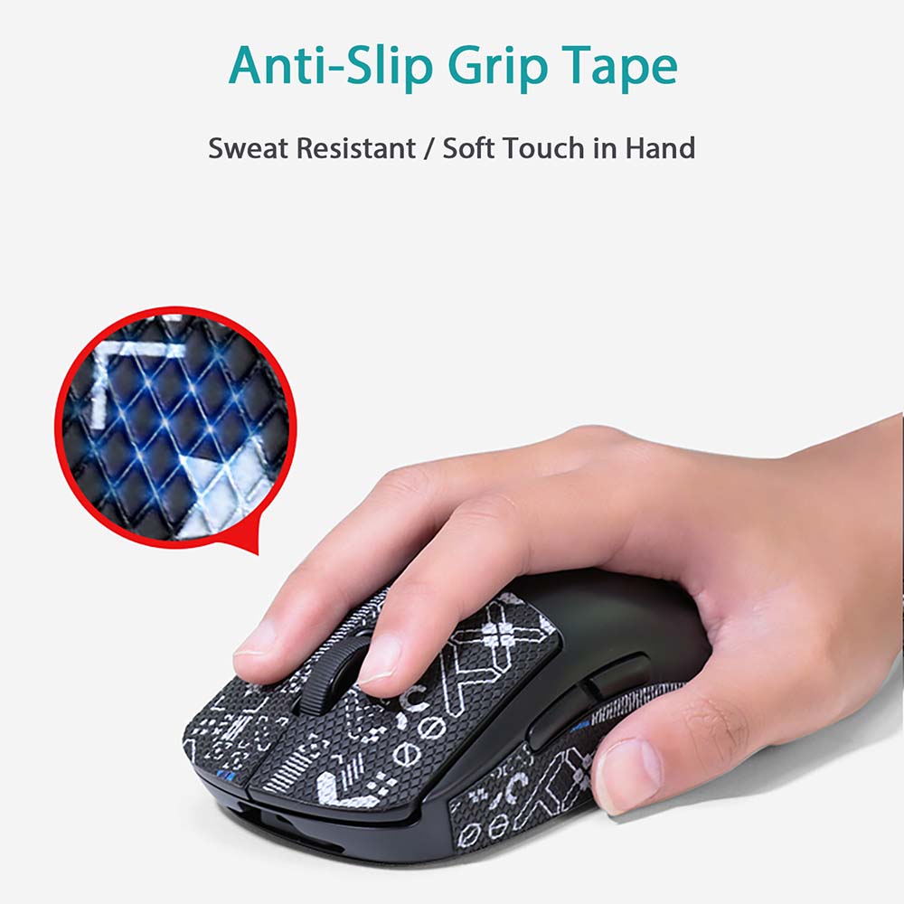 Mouse Grip Tape For Logitech G PRO X SUPERLIGHT Sticker Non Slip Suck ...