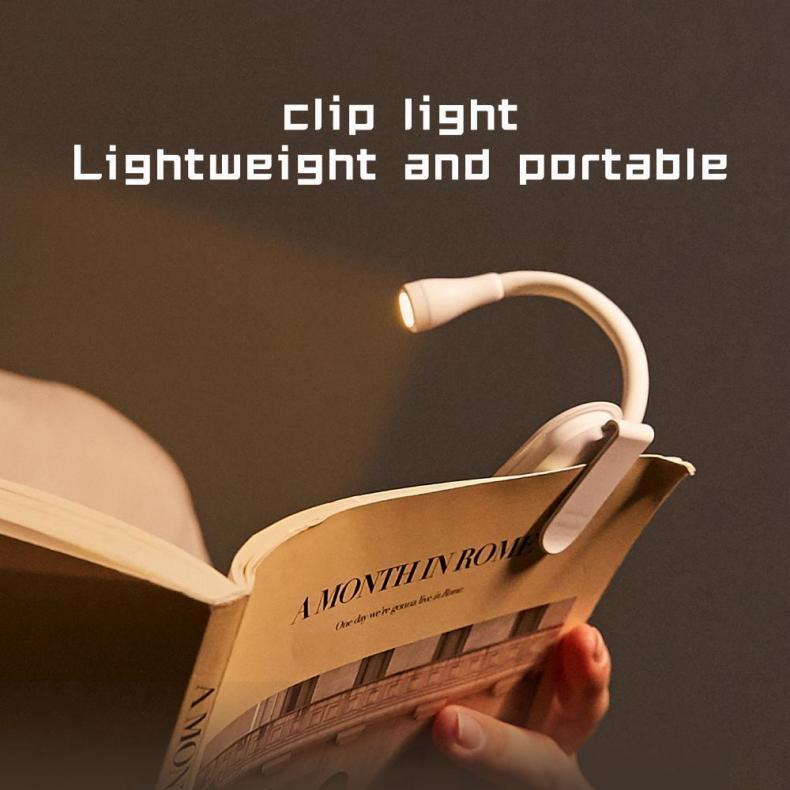 Creative Clip Night Light Portable Rechargeable Book Clip Light Led Eye ...