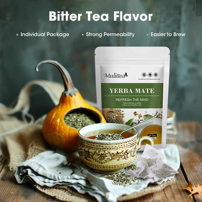 Mulittea Yerba Mate Tea Bags, Natural Organic Yerba Matte Rich in ...
