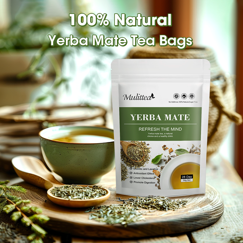 Mulittea Yerba Mate Tea Bags, Natural Organic Yerba Matte Rich in ...