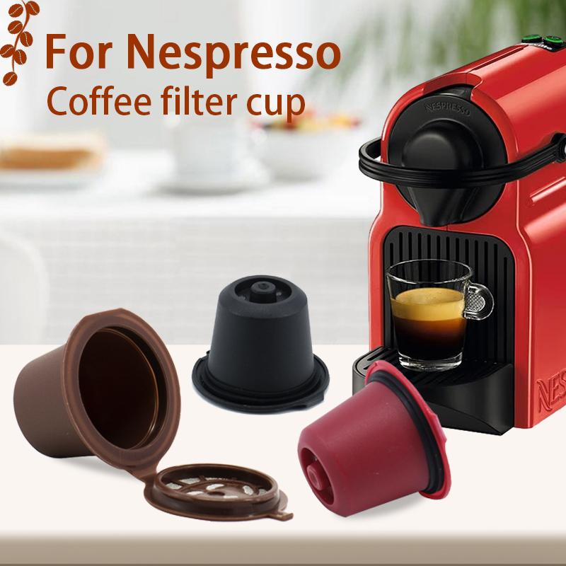 6PCS Refillable Reusable for Nespresso Capsule,Capsule Coffee Machine ...