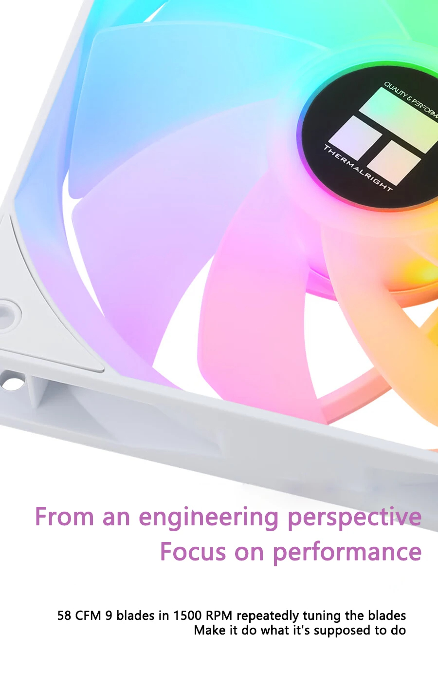 Thermalright TL-C12RB-S ARGB Reverse Fan Version CPU Fan 1500RPM 120mm ...