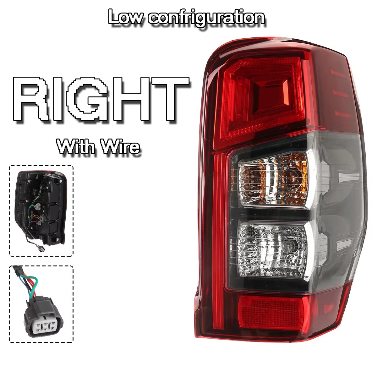 Mitsubishi Strada Tail Light Taillamp 2019-2023 LED Triton L200 Sports ...