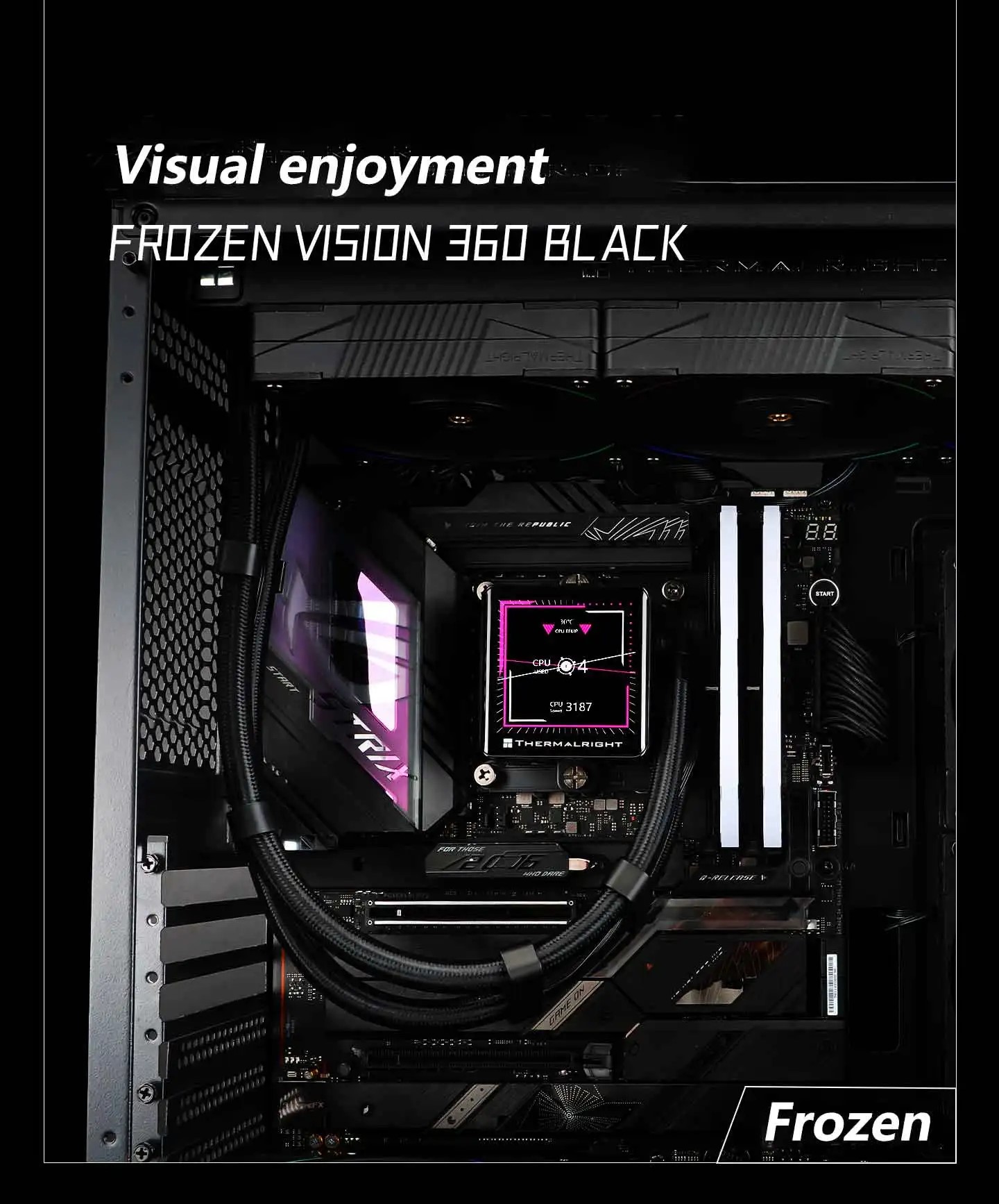 Thermalright Frozen Vision 240 ARGB CPU Liquid Cooler IPS 2.88 LCD ...