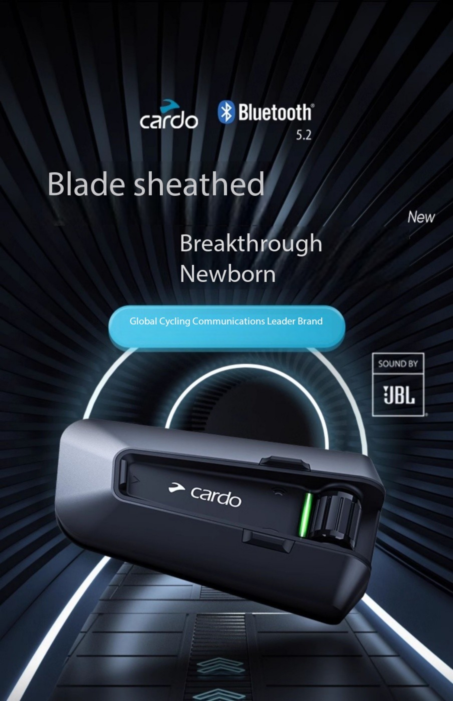 CARDO Packtalk EDGE Second Generation Bluetooth headset Motorcycle ...