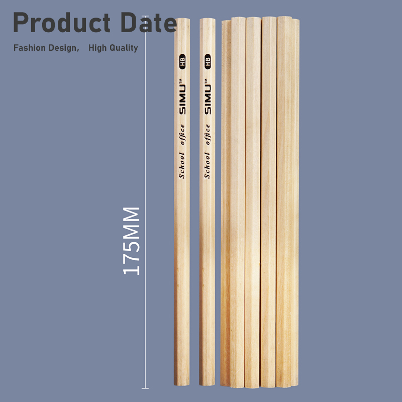 Wooden Pencils HB Pencil Hexagonal Rod Sketch Drawing Tool Primary ...