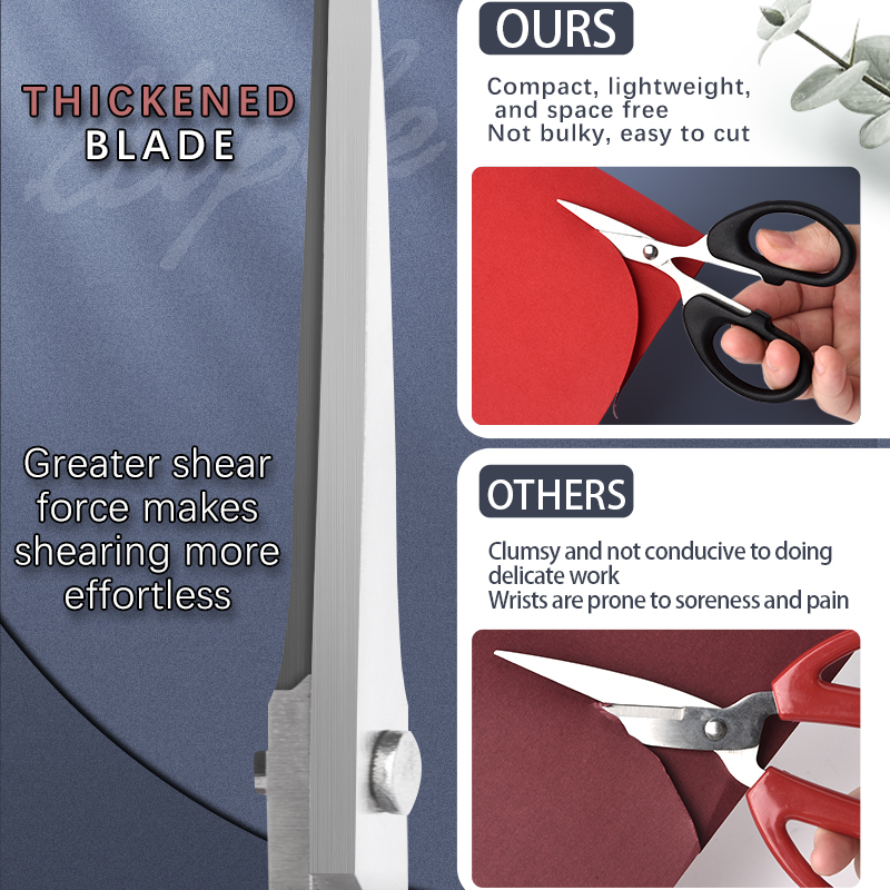 5Pcs Stainless Steel Black Scissors Multifunctional Paper Cutter DIY ...