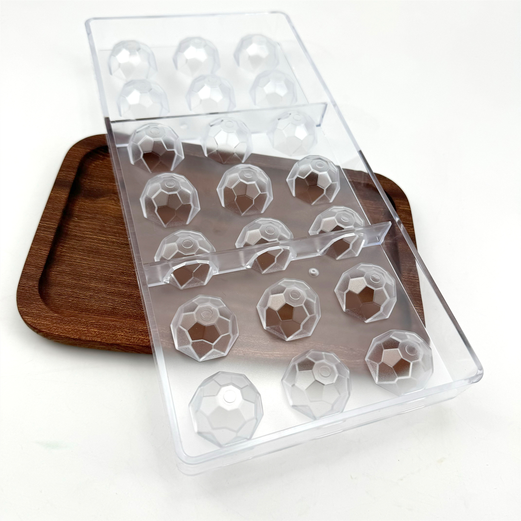 3D Polycarbonate Chocolate Molds Sphere Diamond Chocolate Bonbons Candy ...