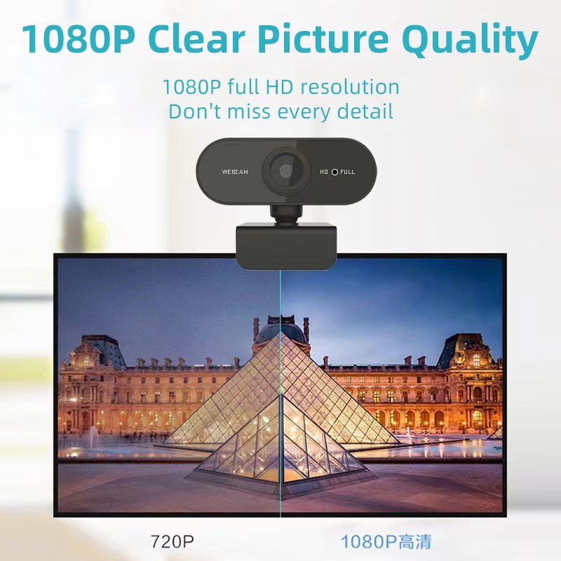 PC Webcam 1080P Full HD Video Call With Microphone USB External Camera ...