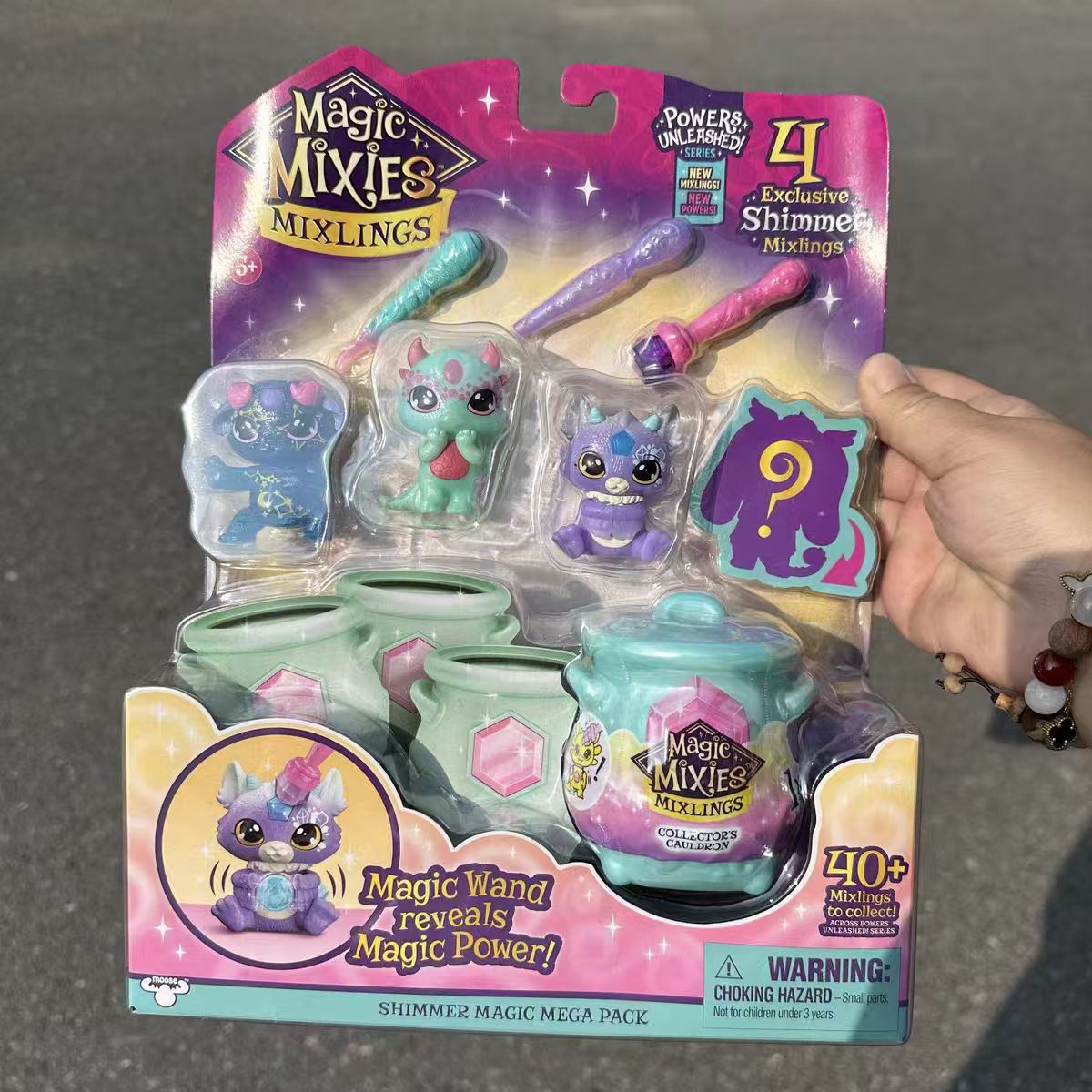 Magic Mixies Mixlings Shimmer Magic Mega 4 Pack, Magic Wand Reveals ...