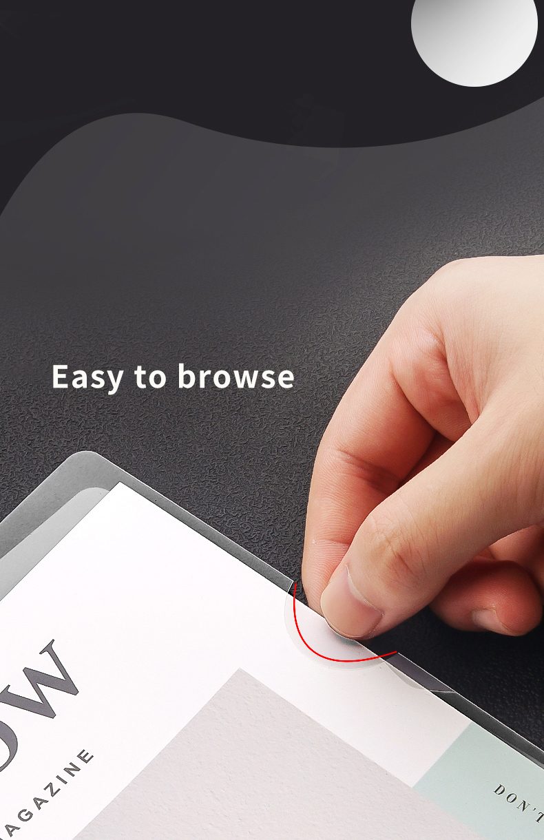 50PCS A4 L-shaped Folder Transparent File Classification Saving ...