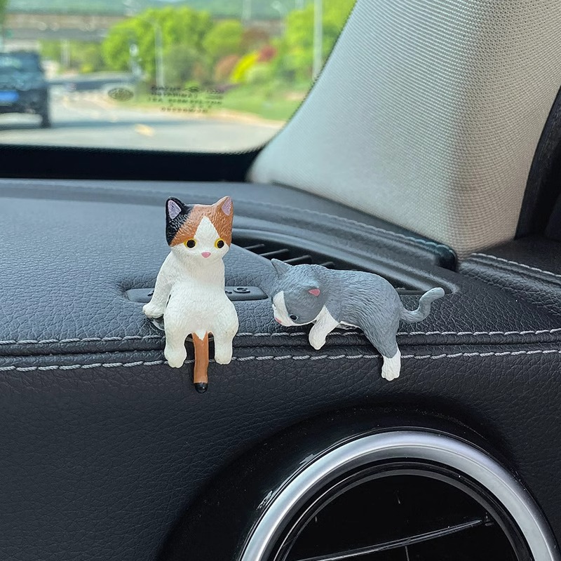 ROBEN Cute Cat Car Screen Small Decoration Car Central Control Display ...