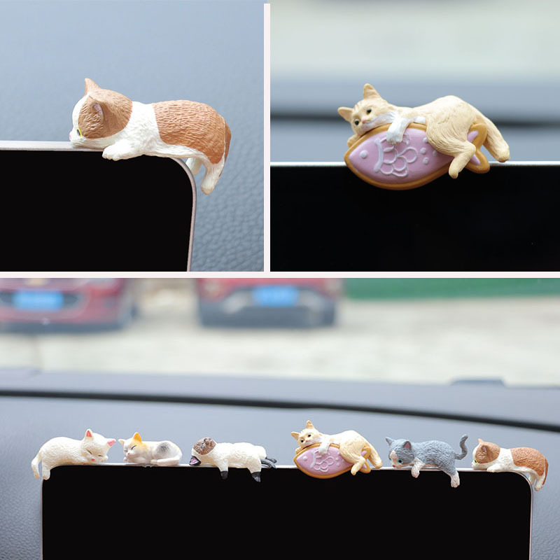 ROBEN Cute Cat Car Screen Small Decoration Car Central Control Display ...