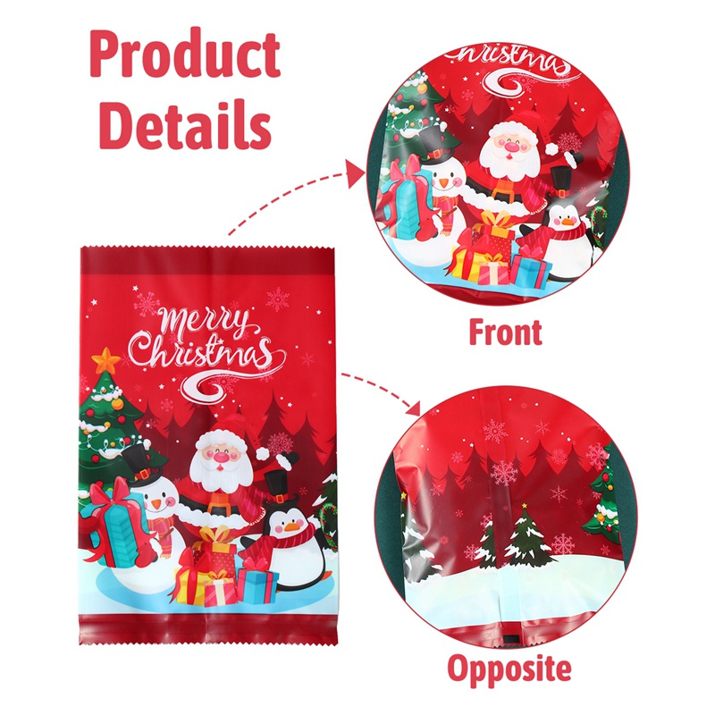 25/50PCS Christmas Chip Bag Gift Packaging For Potato Snack Candy Loot ...