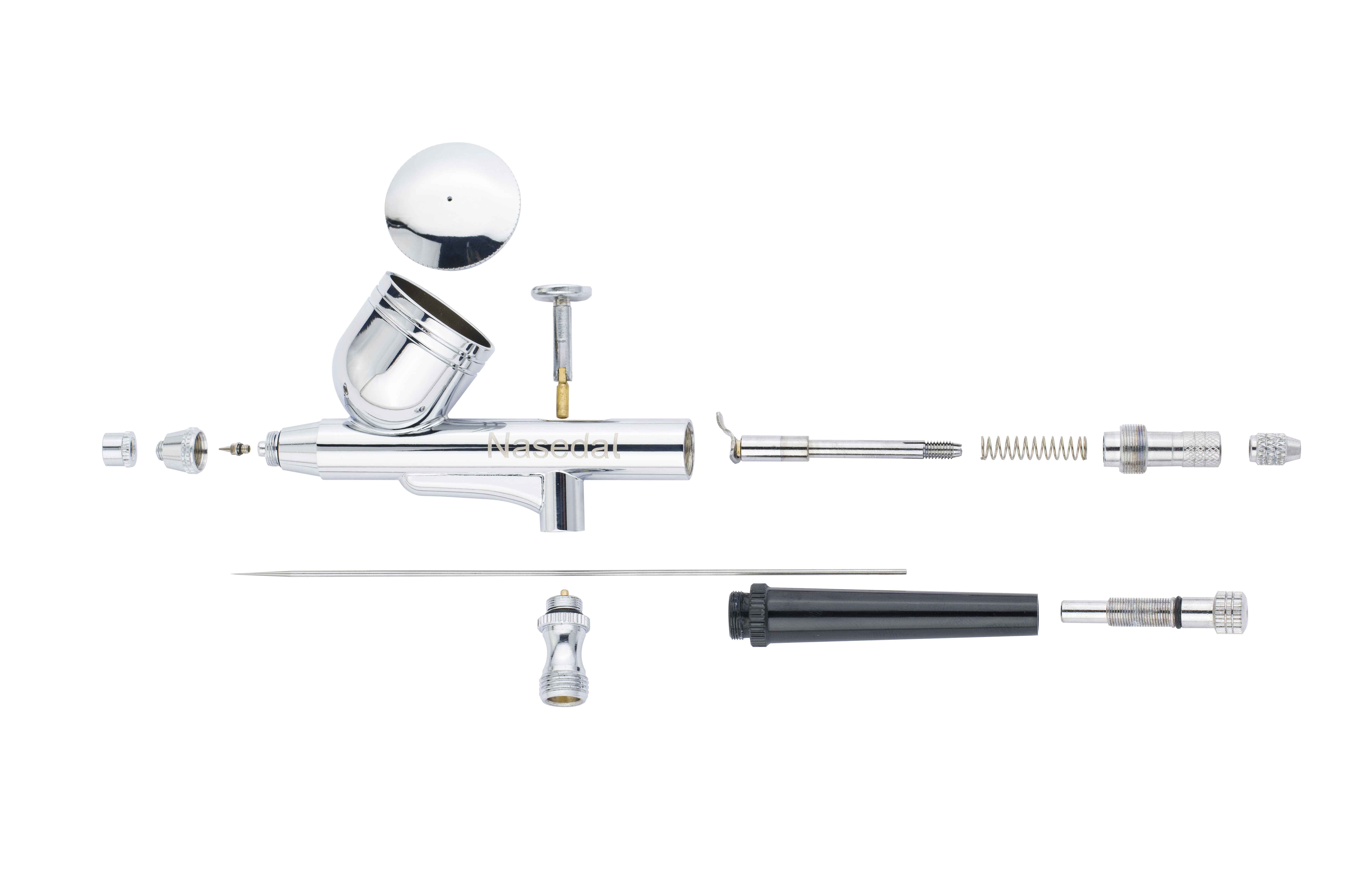 Nasedal 0.3MM 7CC Dual-Action Airbrush with Box Gravity Sprayer Air ...