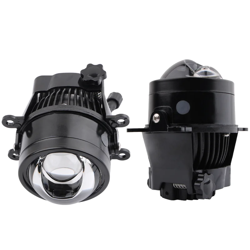 Bi-led Fog Lights Headlight Bulb 3.0 Inch Laser Fog Lamp Projector Lenses IP67 waterproof ...