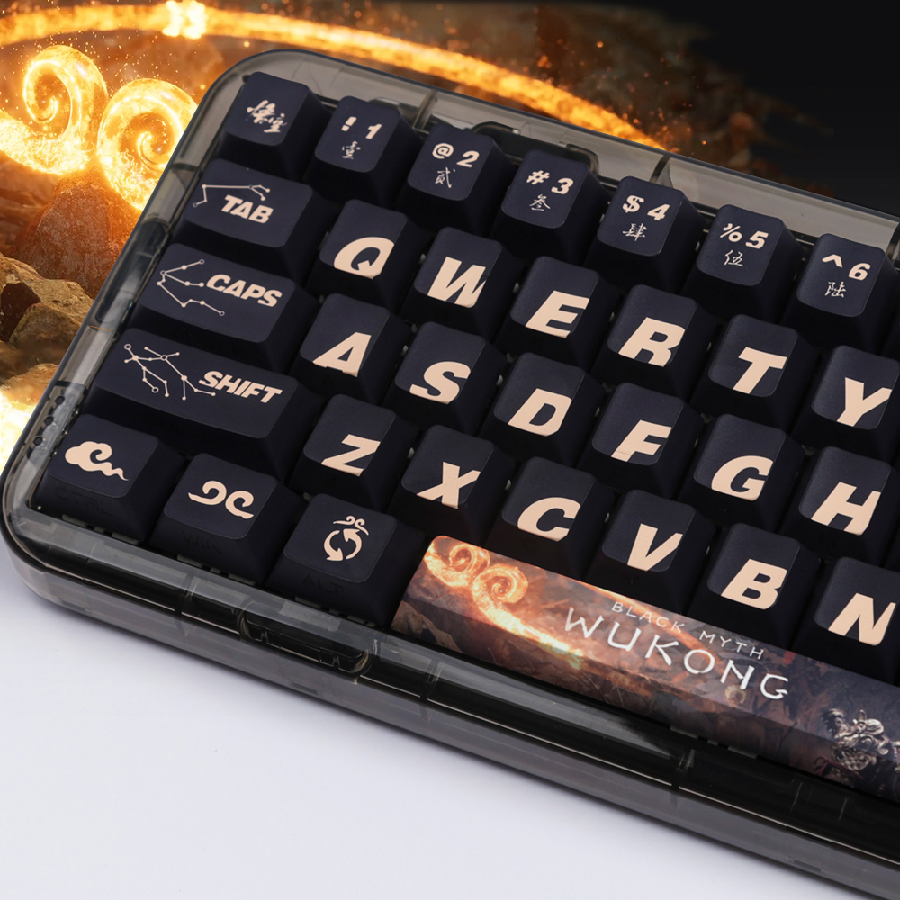 Black Myth Wukong 131Keys Keycaps/set Side Translucent Cherry Profile ...