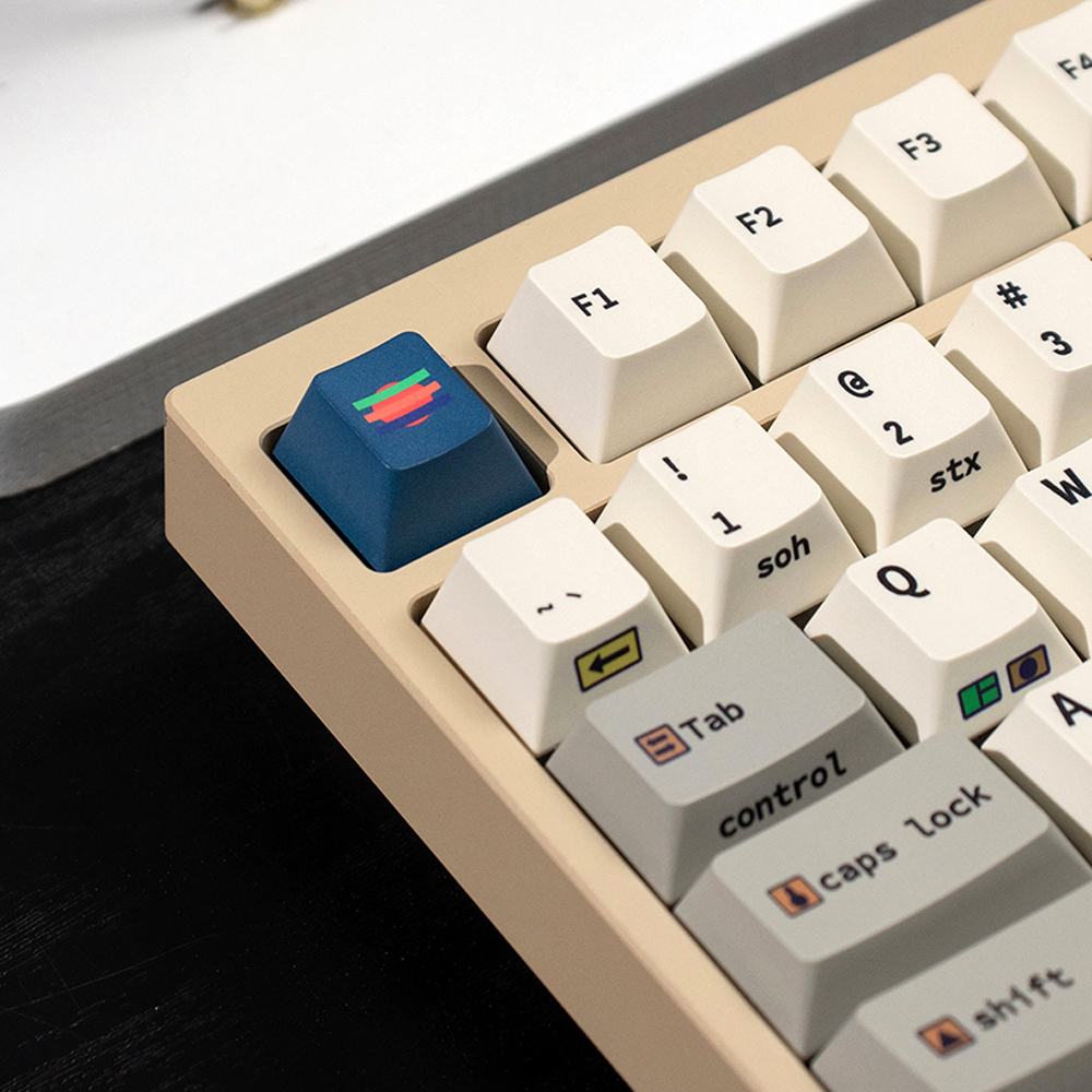 Retro C64 Keycaps 147Keys/Set Colour Side PBT Cherry Profile Custom ...