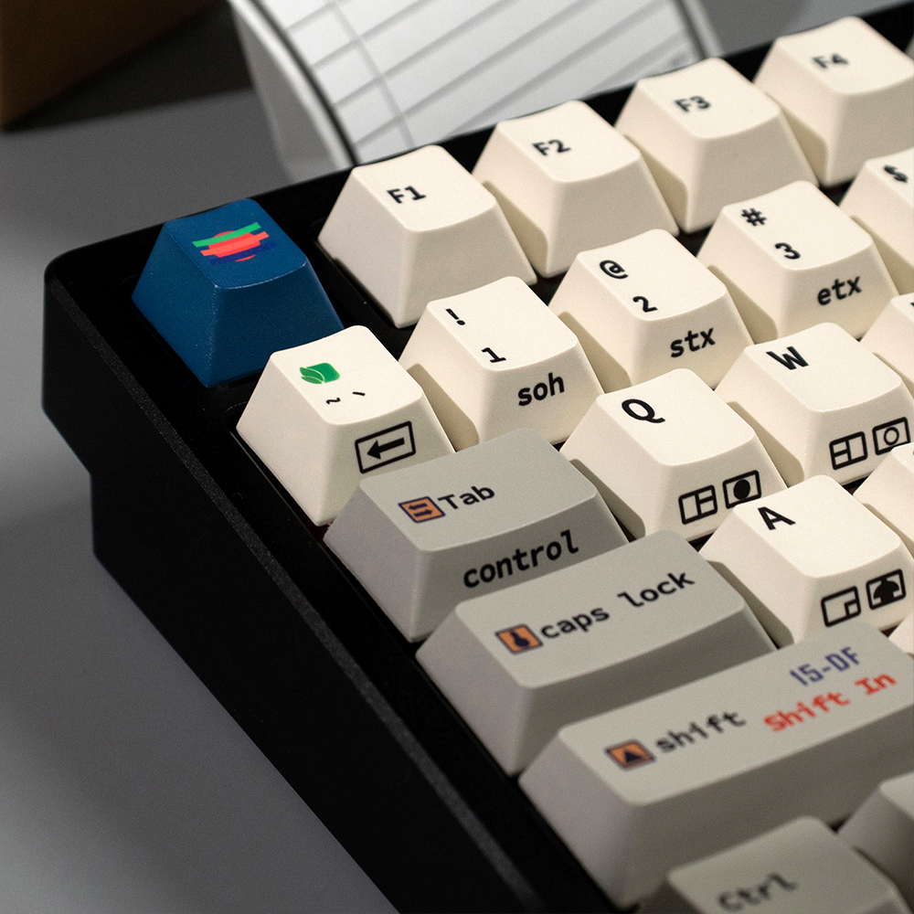 Retro C64 R3 Keycaps 147Keys/Set Colour Side PBT Cherry Profile Custom ...