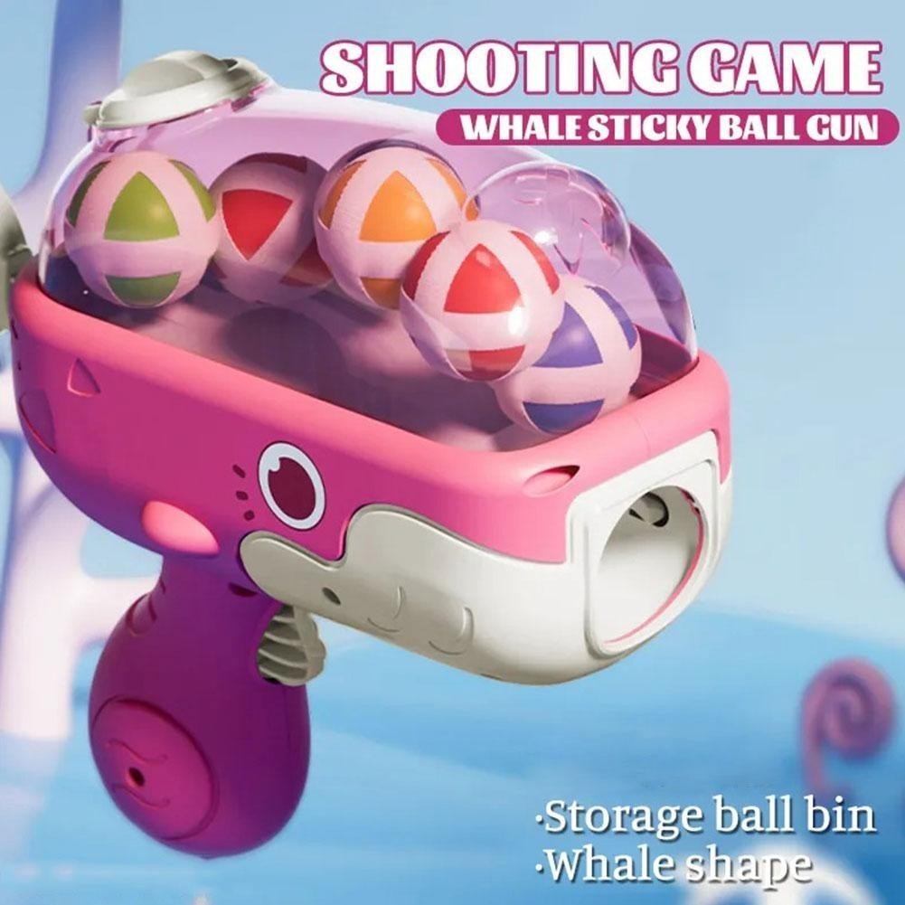 Children'S Whale-Themed Sticky Ball Shooting Toy Target Practice Kids ...