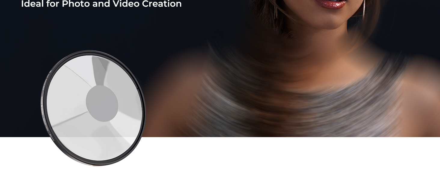 K&F Concept NANO-B Spiral Halo Camera Lens Filter 58mm-82mm Halo Swirl ...