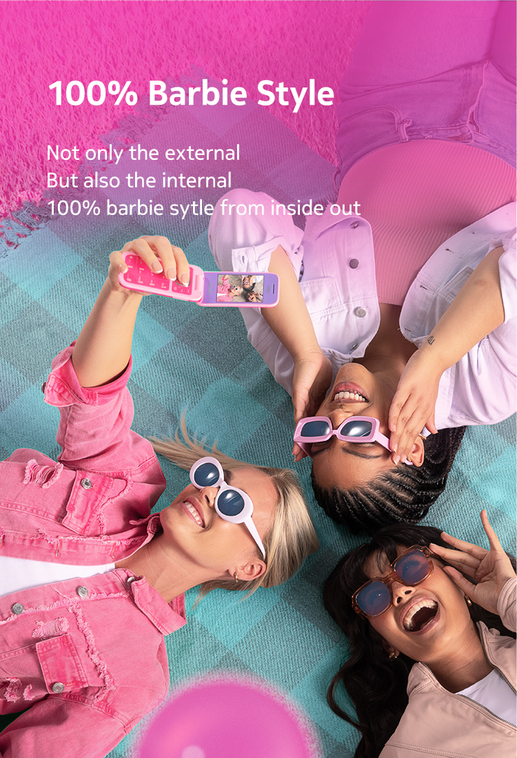 HMD Barbie Flip Phone 4G With Fancy Box HMD X Barbie Pink Retro Flip ...