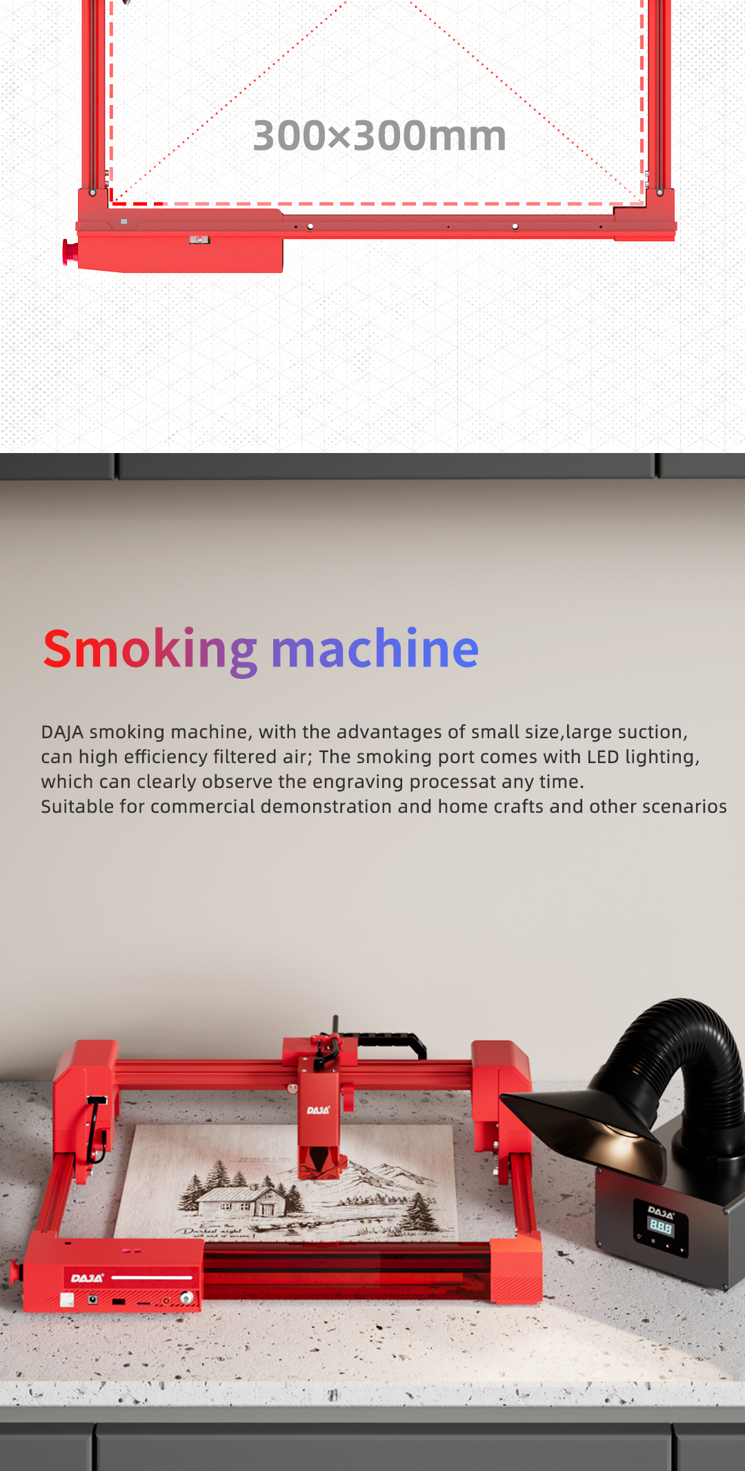 DAJA Laser Engraving A6 PRO Marking Printer Engraver Small Automatic ...