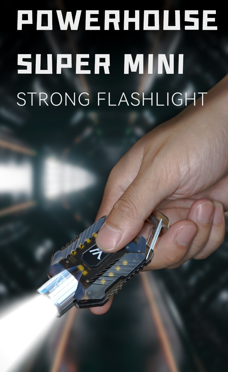 WARSUN G3 Mini Flashlight | Rechargeable Keychain Torch | LED Camping ...