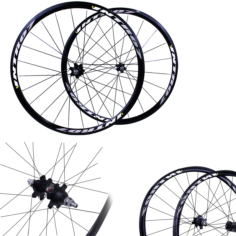 INTRO7 Fixie Wheel Set 20-24H Front and Rear Wheelset Single Speed ...
