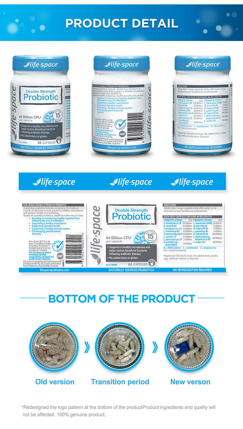 [Official] Life Space Double Strength Adult Probiotics 30 Capsules ...