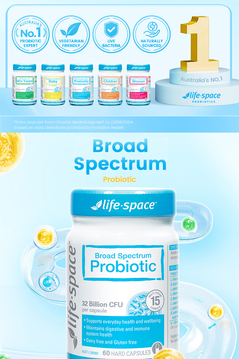 [Official] Life Space Probiotic Adult Broad Spectrum Supplement 60 ...