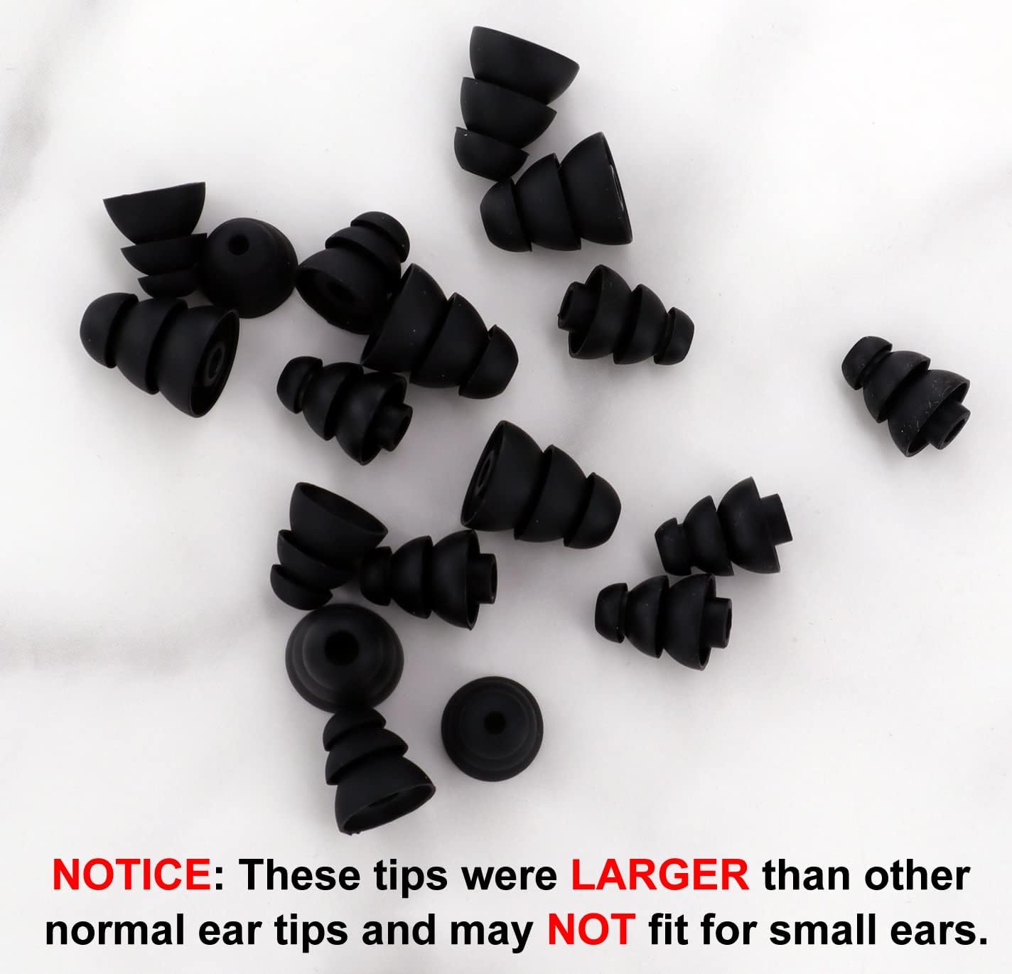 1 pair of three-layer silicone earphone covers, suitable for inner ...