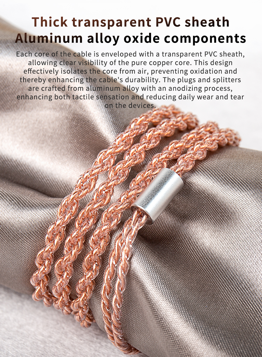 KBEAR 2PIN MMCX QDC TFZ IEM Cable 4-Core Pure Copper Earphone ...